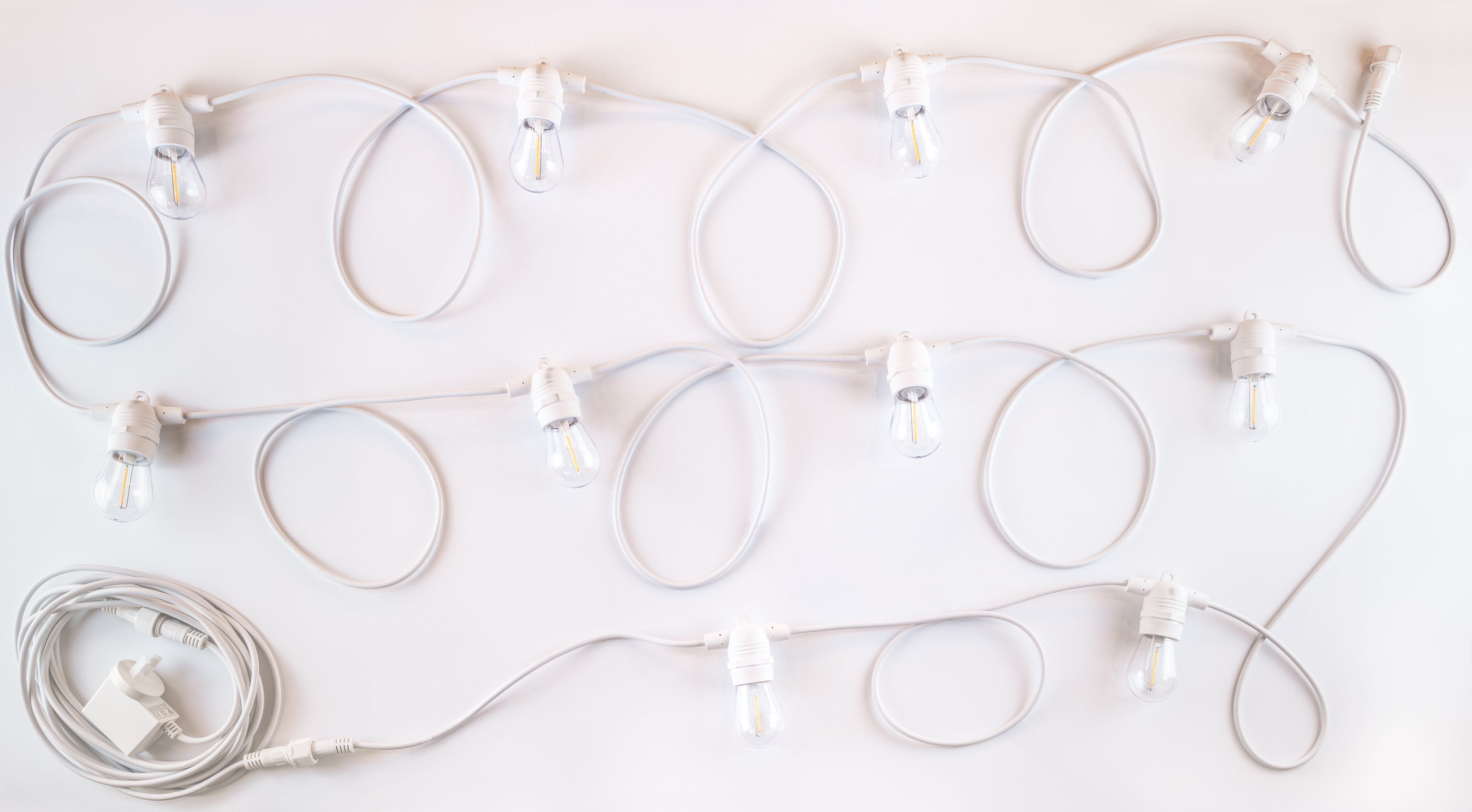 FESTOON KIT 10XE27 12V 2700K White FIXED